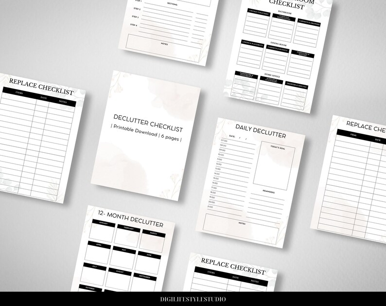Declutter Checklist | Cleaning Checklist | Cleaning Schedule | Cleaning ...