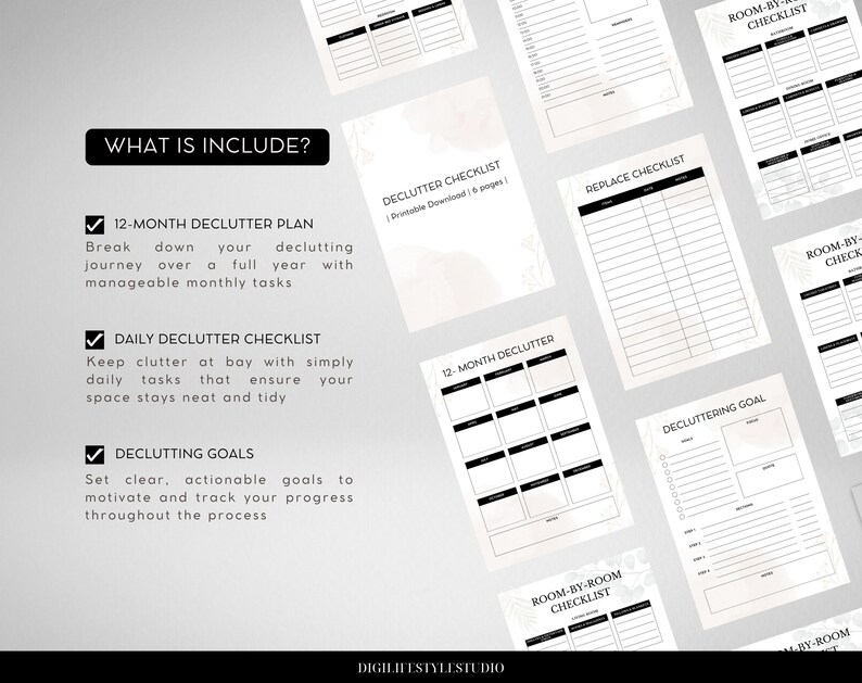 Declutter Checklist | Cleaning Checklist | Cleaning Schedule | Cleaning ...