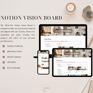 Vision Board | Notion Template | Notion Templates | Vision Board ...