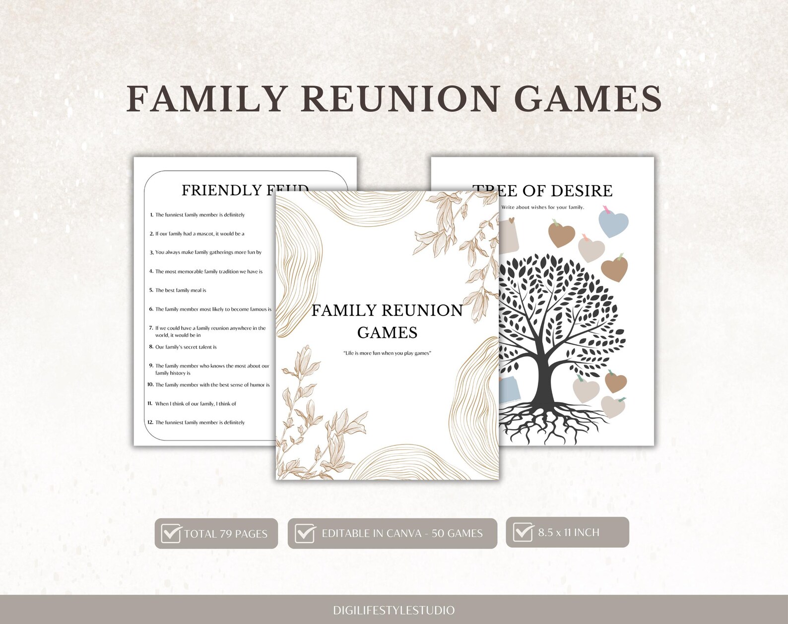 Family Reunion Games | Team Building Games | Family Bingo | Reunion ...