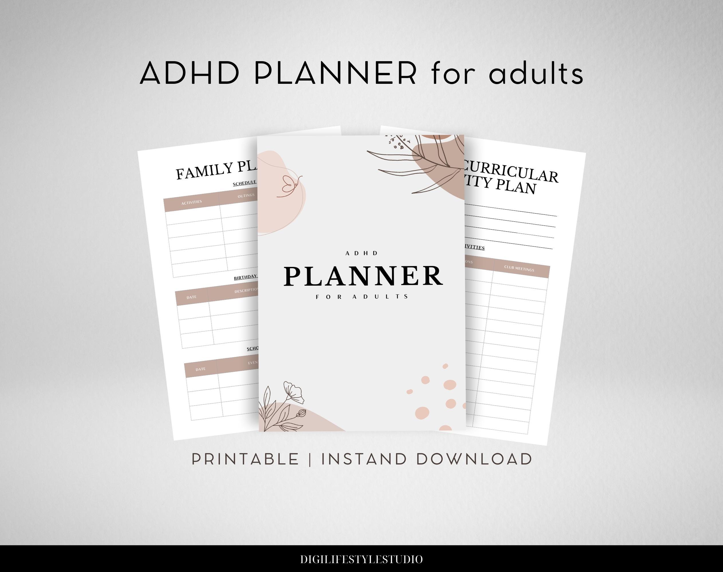ADHD Planner | Planner for ADHD | ADHD Digital Planner | Printable ...