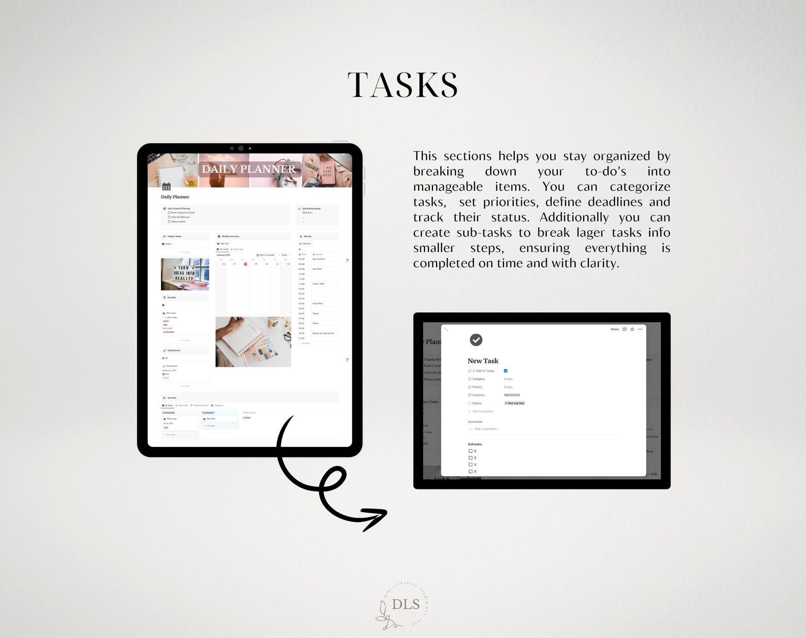 Daily Planner | Notion Template | Weekly Planner | Task Tracker ...