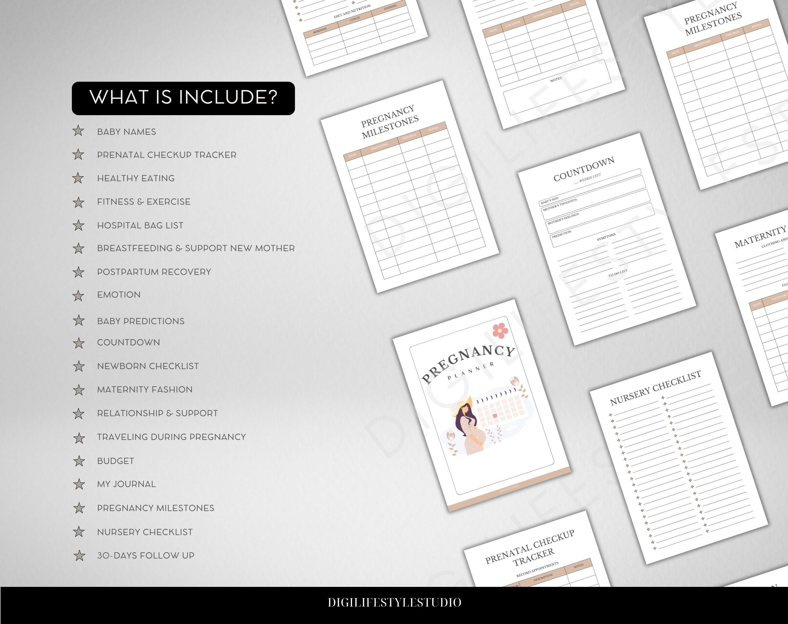 Pregnancy Planner | Printable Planner | Pregnancy Journal | Mom to Be ...