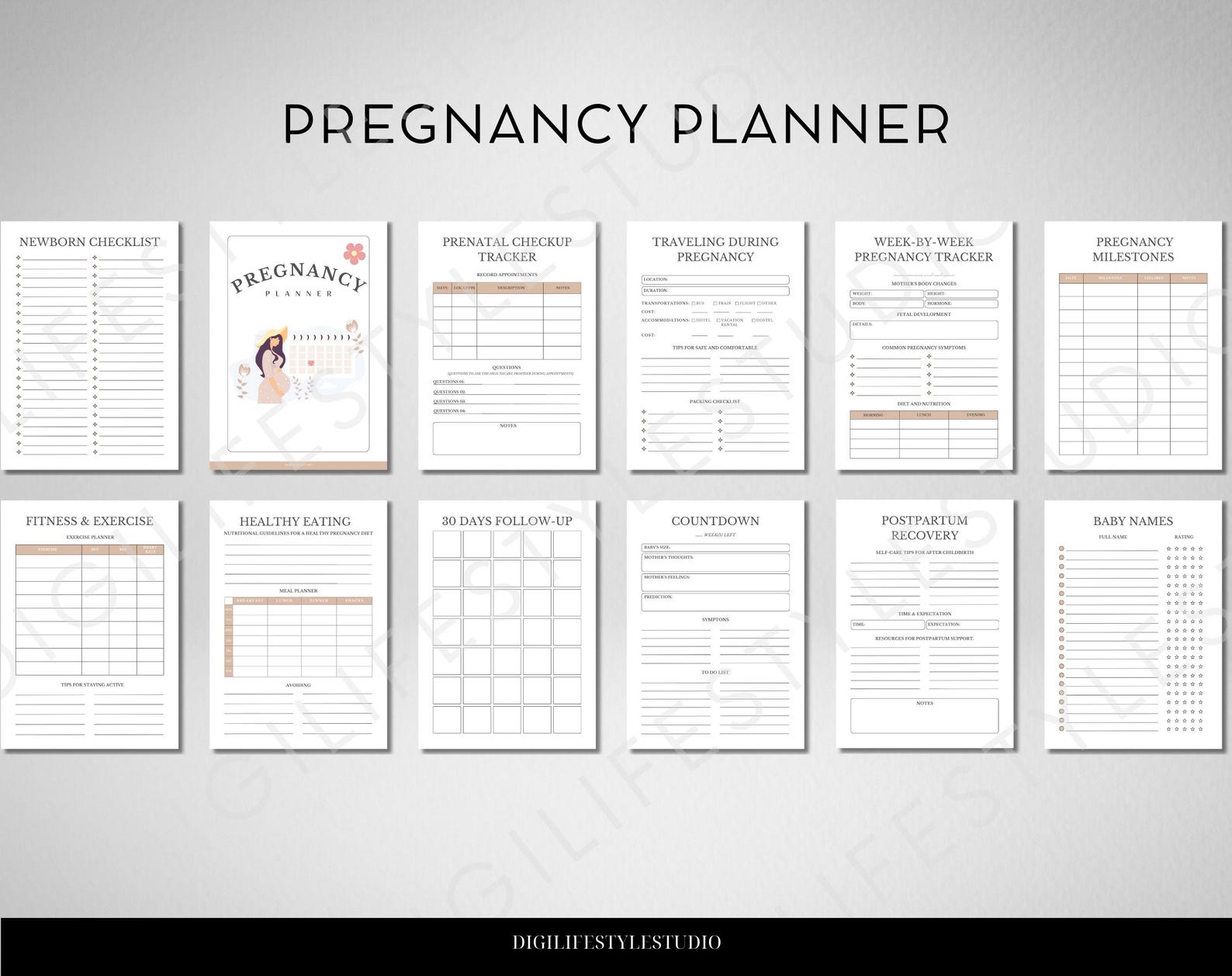 Pregnancy Planner | Printable Planner | Pregnancy Journal | Mom to Be ...