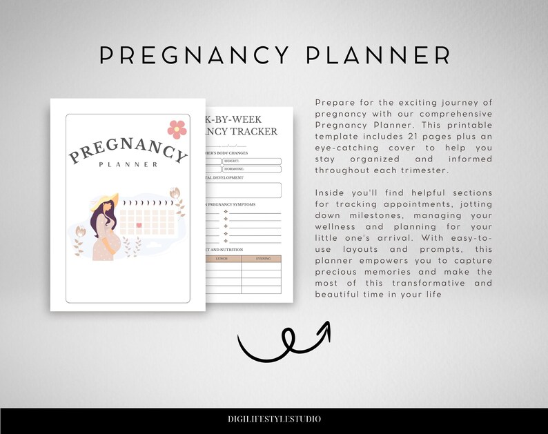 Pregnancy Planner | Printable Planner | Pregnancy Journal | Mom to Be ...