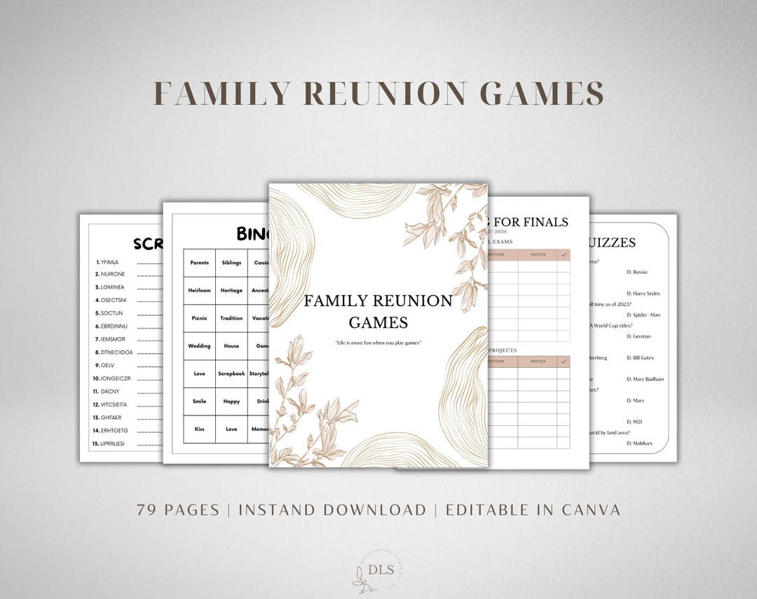Family Reunion Games | Family Reunion Party | Reunion Games | Games for ...
