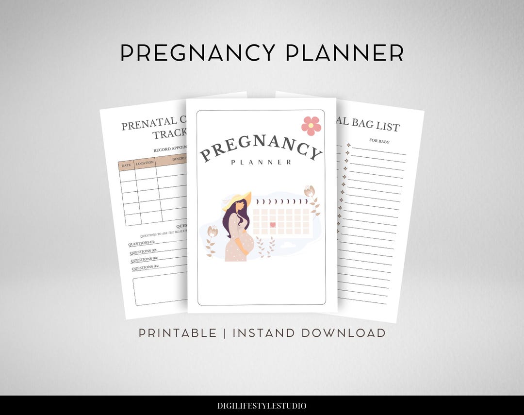 Pregnancy Planner | Printable Planner | Pregnancy Journal | Mom to Be ...