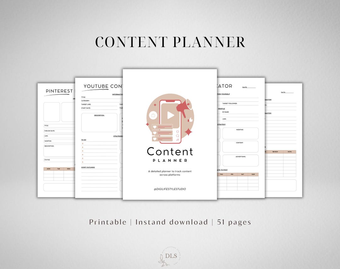 Content Planner | Content Calendar | Social Media Planner | Social ...