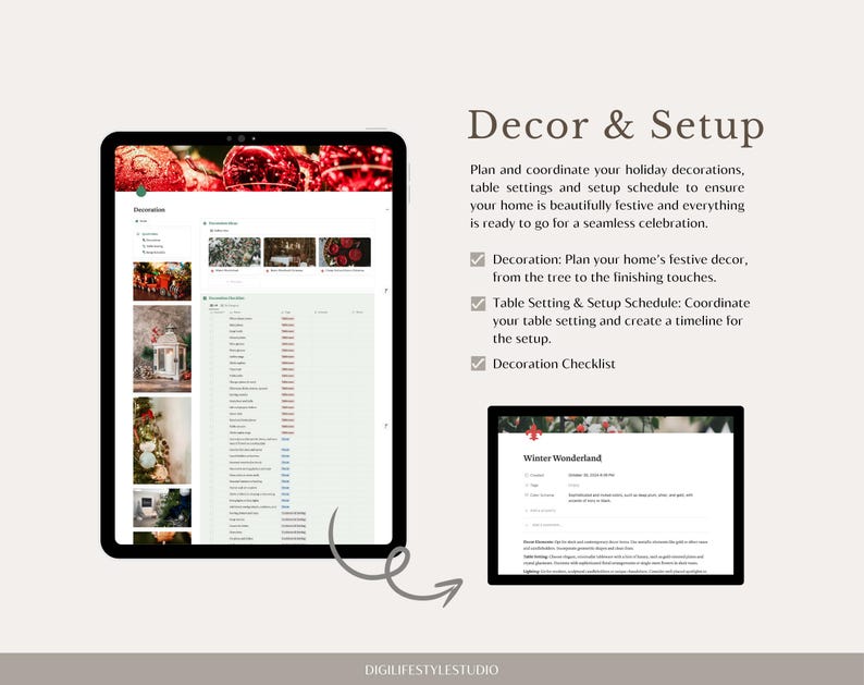 Notion Christmas Planner | Notion Template | Notion Dashboard | Digital ...