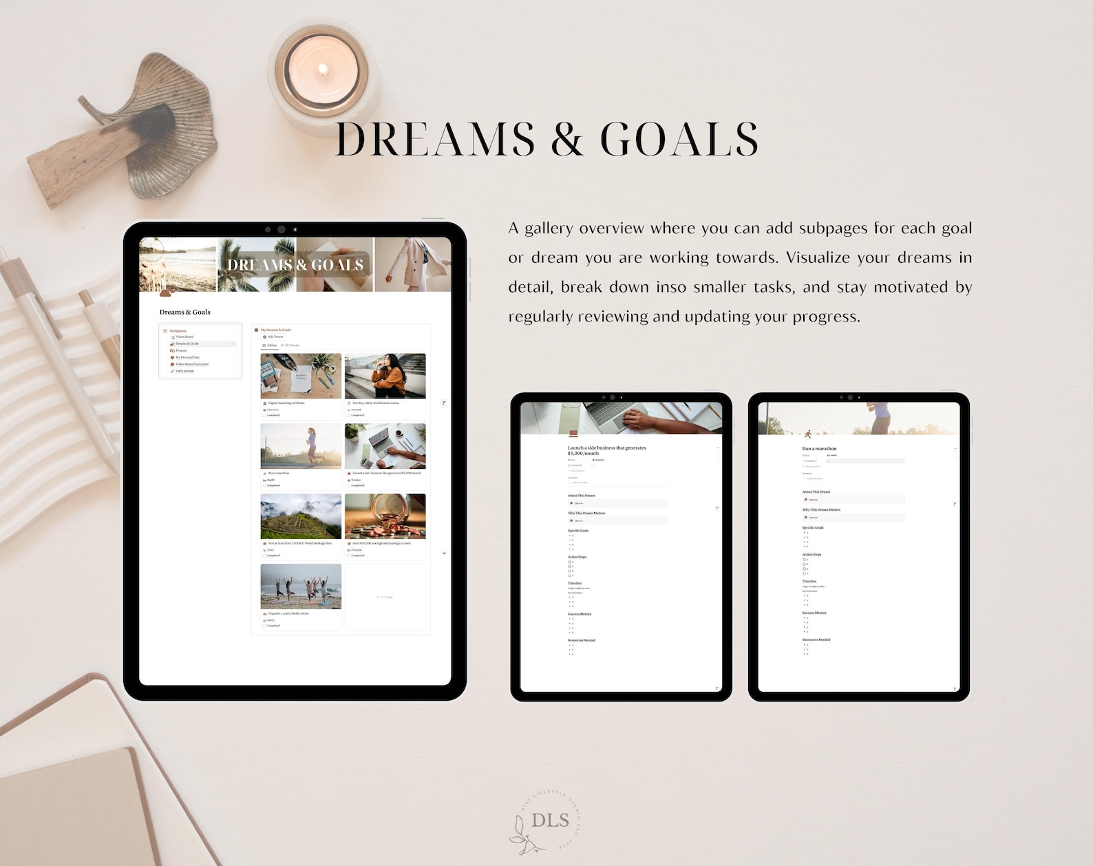 Vision Board | Notion Template | Notion Templates | Vision Board ...