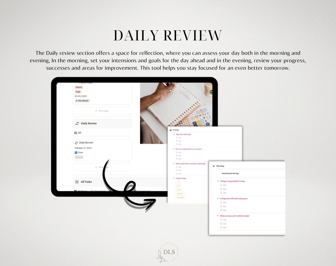Daily Planner | Notion Template | Weekly Planner | Task Tracker ...