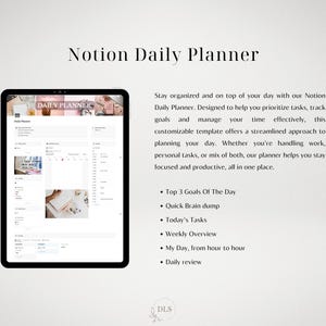 Daily Planner | Notion Template | Weekly Planner | Task Tracker ...