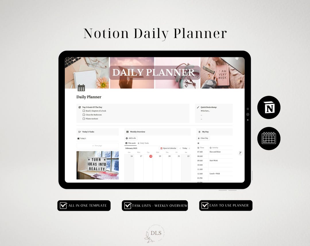 Daily Planner | Notion Template | Weekly Planner | Task Tracker ...