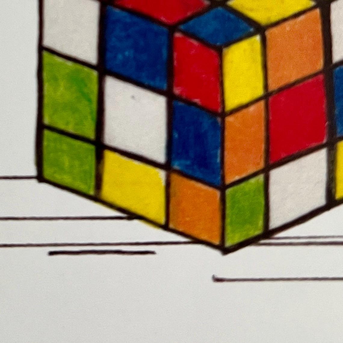 Rubik Cube Themed Birthday Card - Hand Drawn & Printed, Funny Birthday ...