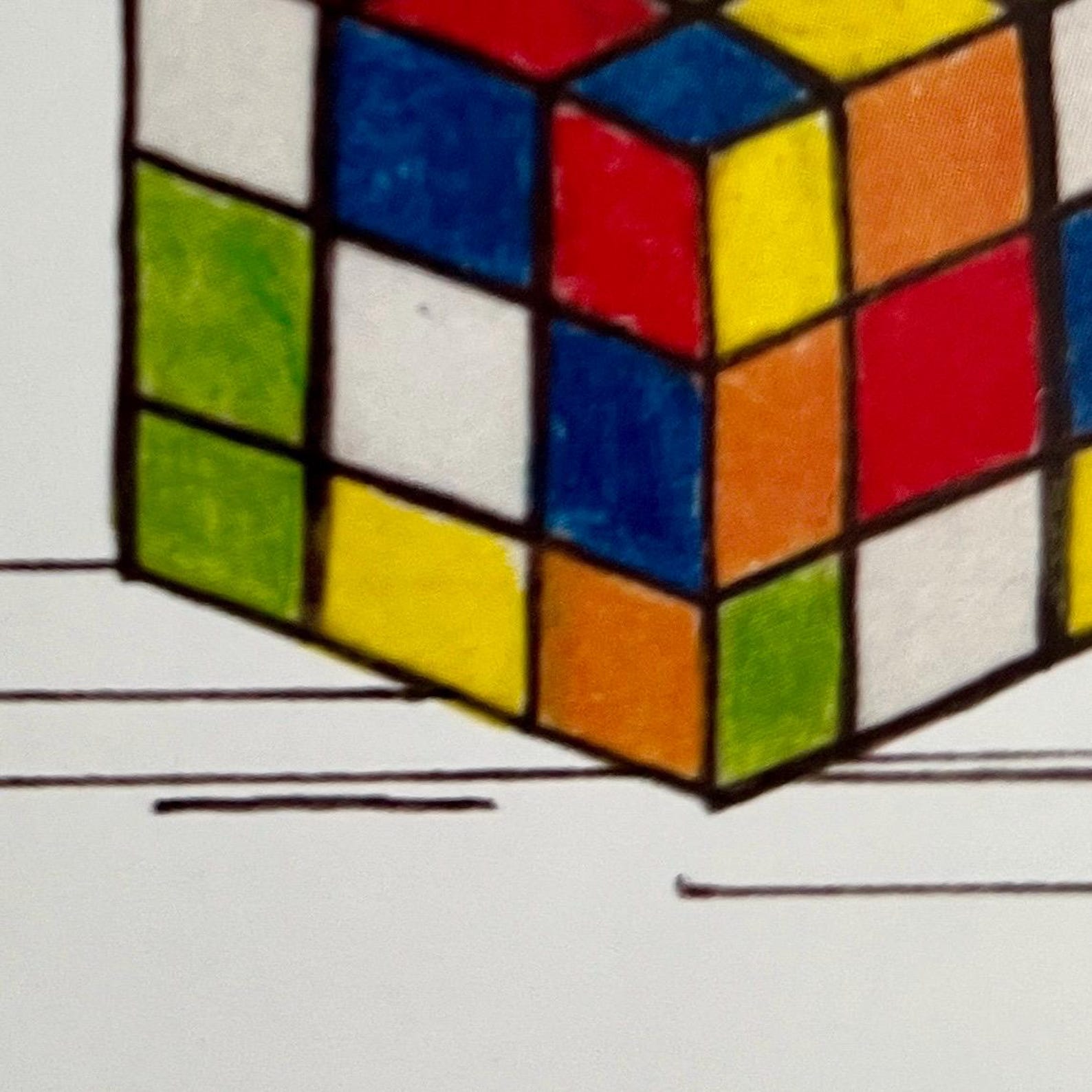 Rubik Cube Themed Birthday Card - Hand Drawn & Printed, Funny Birthday ...