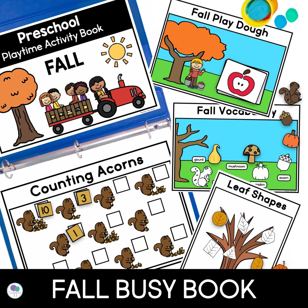 Fall Toddler Busy Book Activities for Homeschool Busy Books for ...