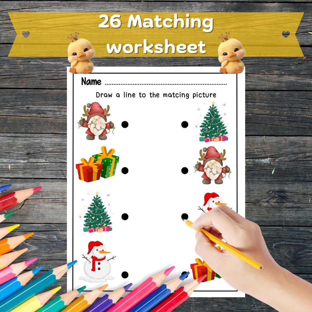 Printable Matching Worksheets, Match the Picture Activities for ...