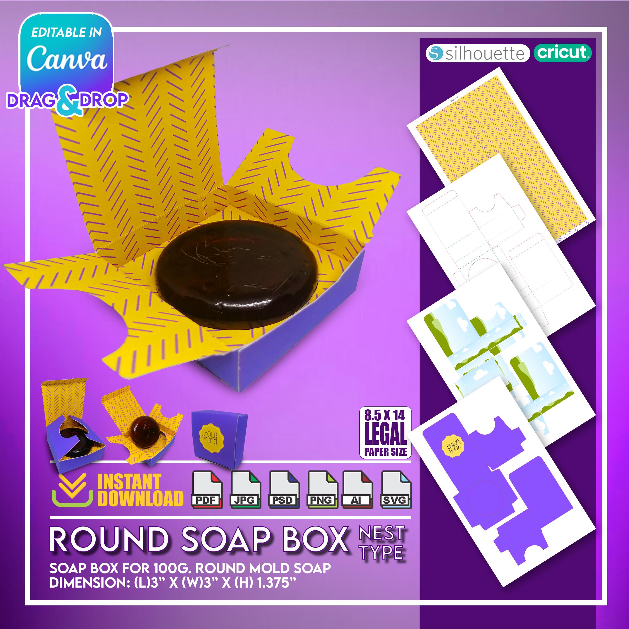 Soap Box Template, Editable in Canva, Canva Template, Instant Download, Digital Template, Svg ...