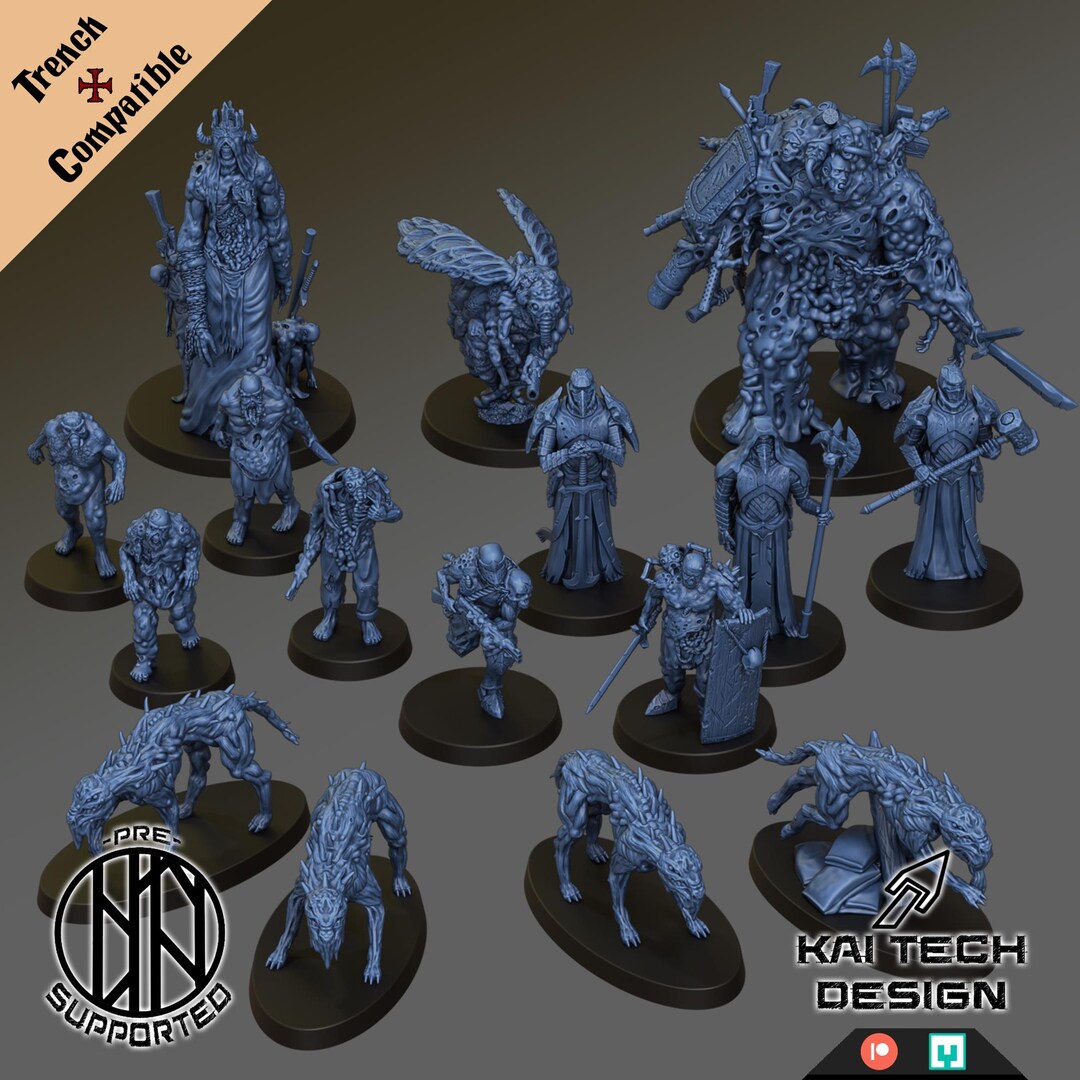 Cult of the Black Grail Warband Set - Kaitech- Proxy - Etsy