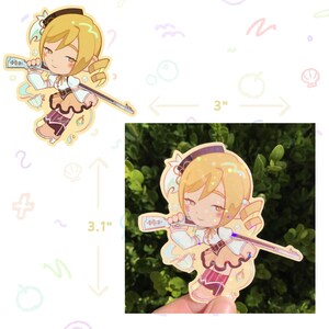 Puella Magi Madoka Magica Holographic Vinyl Stickers - Etsy