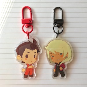 Ace Attorney 2" Keychain Beans - Etsy