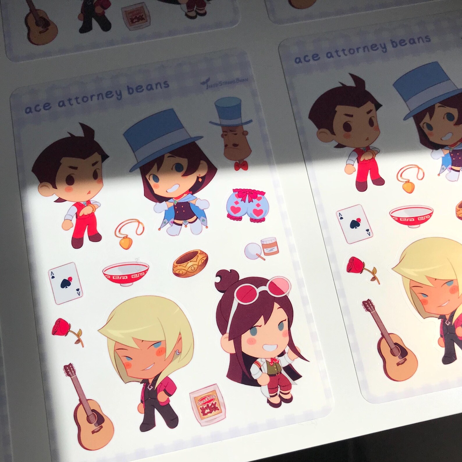 Ace Attorney Vinyl Sticker Sheet | AA4 - Etsy