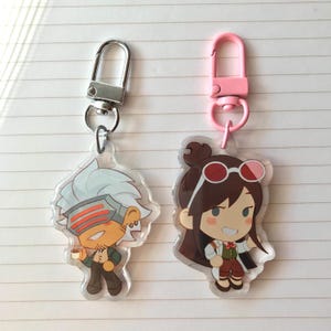 Ace Attorney 2" Keychain Beans - Etsy
