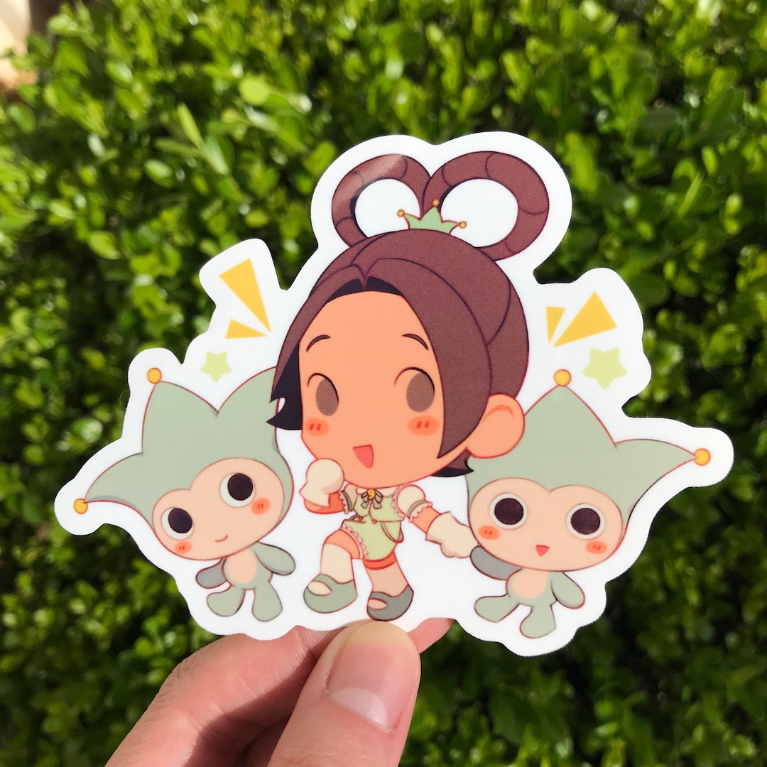 Ace Attorney Pearl & Blue Badgers 4" Vinyl Sticker - Etsy