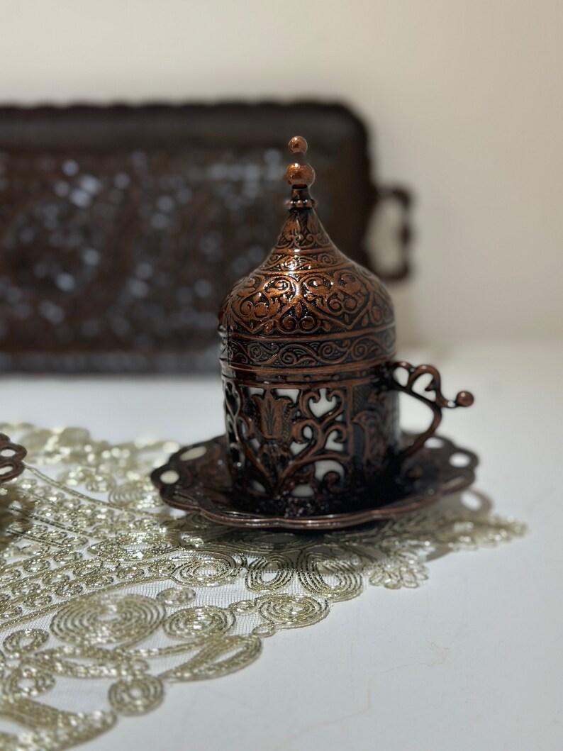 Vintage Style Turkish Coffee Pot and Cup Set: Travel Back in Time ...