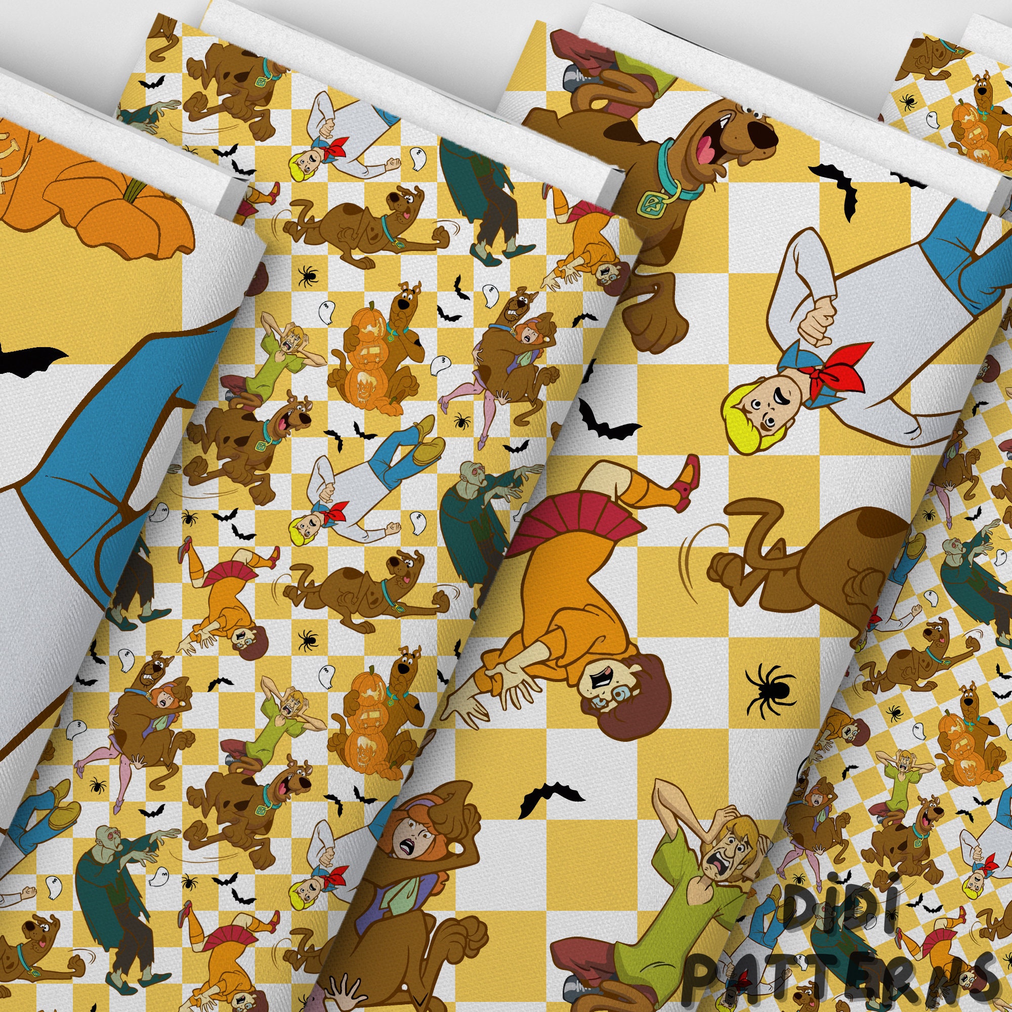 Halloween Scooby Doo Seamless Pattern, Magical Scooby Seamless Pattern ...