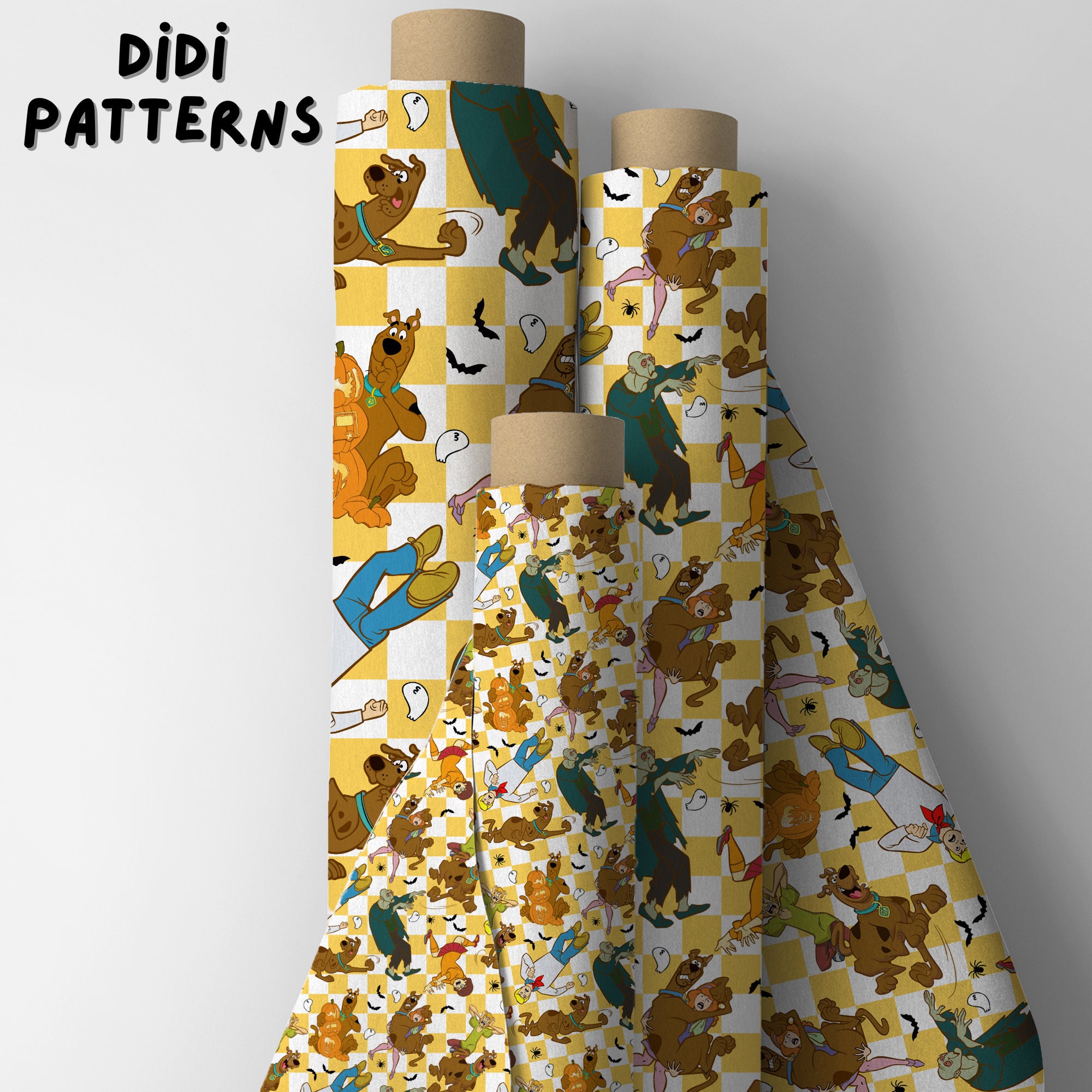 Halloween Scooby Doo Seamless Pattern, Magical Scooby Seamless Pattern ...