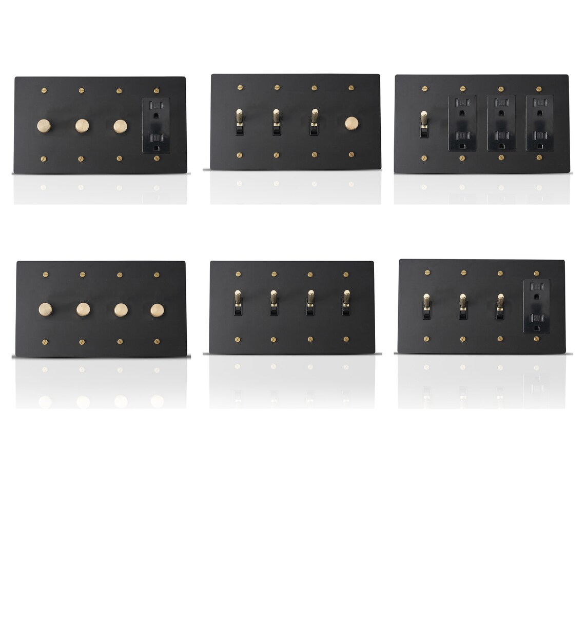Brass Switch Plates - Handcrafted Premium Light Switch Covers + Dimmer ...