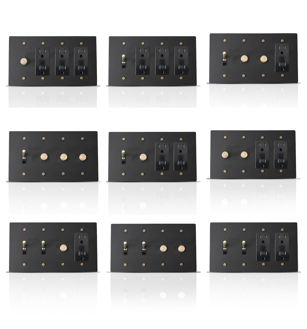 Handcrafted Brass Switch Plates - Premium Light Switch Covers - Dimmer ...