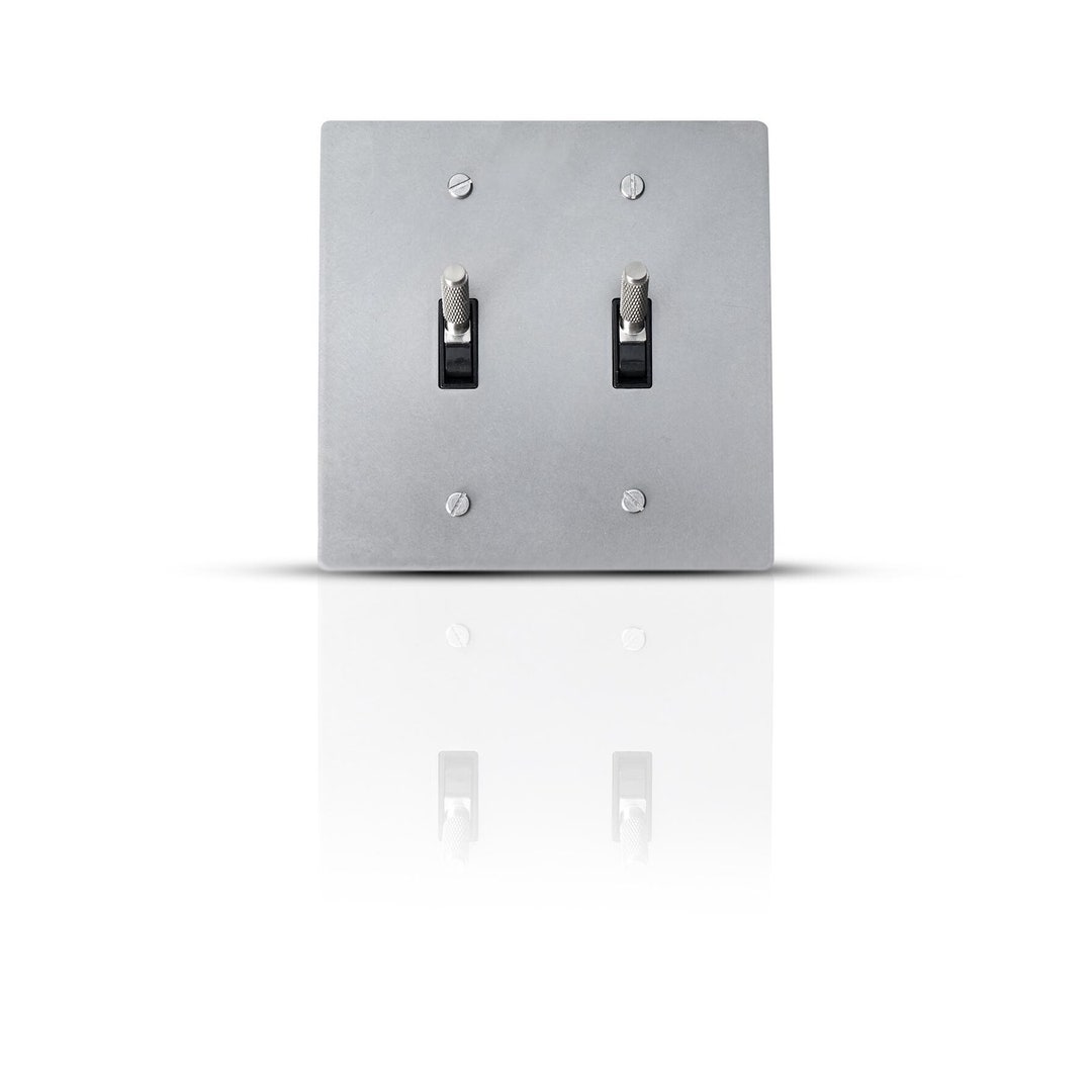 Toggle Switch Plate - Two Gang Stainless Steel - Etsy