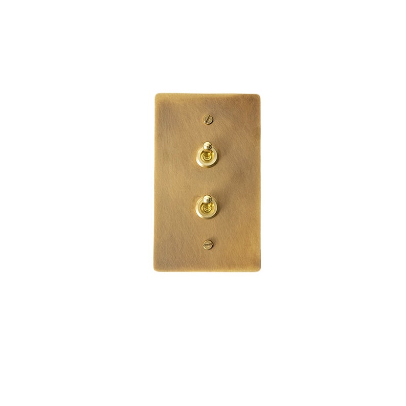Retro Light Switches - Dimmer, Toggle - Aged Brass Finish - Etsy