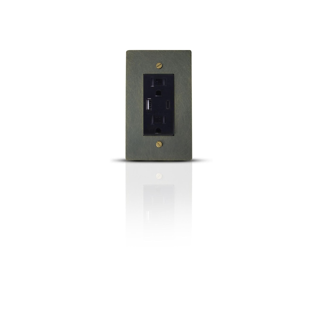 Vintage Antique Brass Single Decora Electrical Outlet – Decorative ...