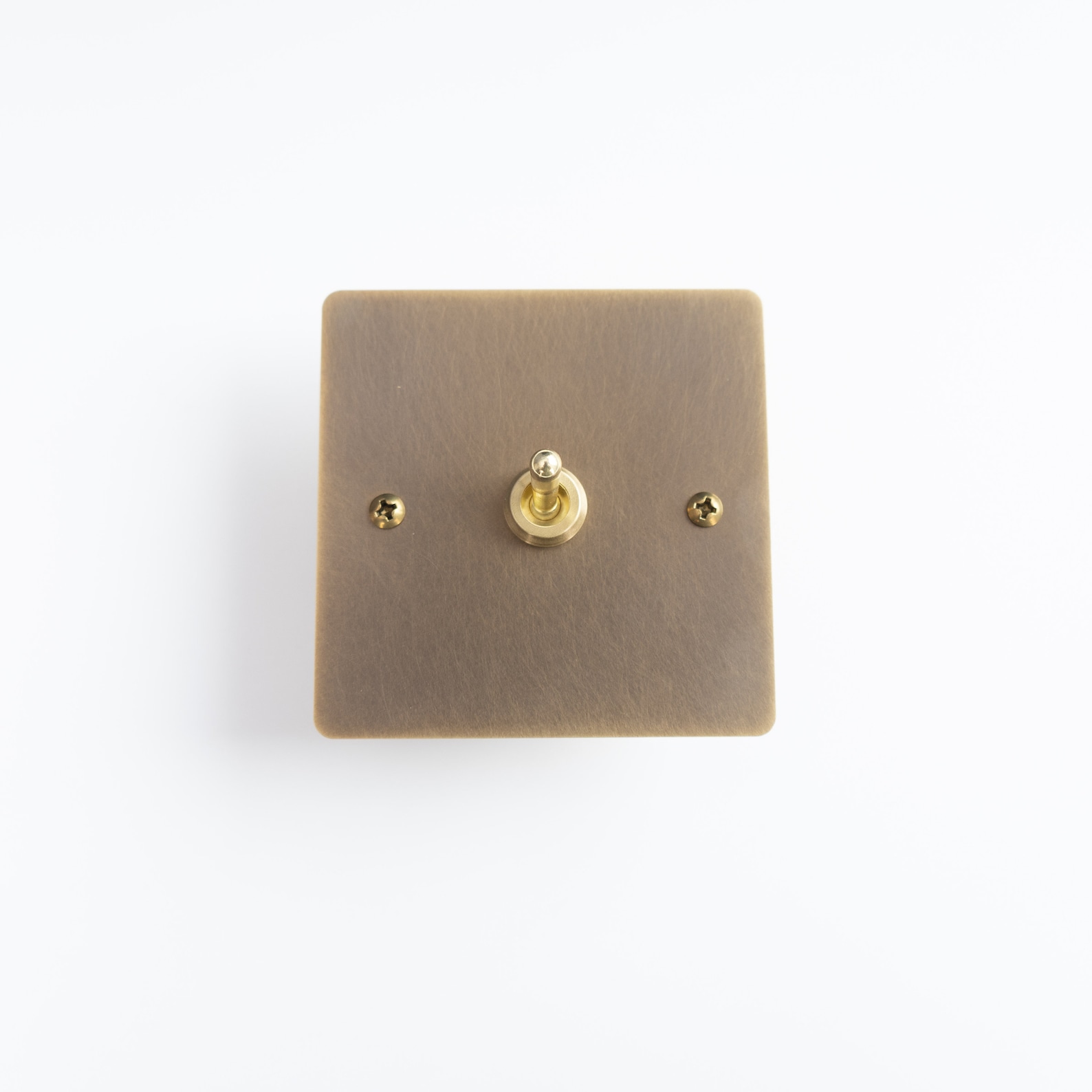 Brass Light Switch for UK/EU - Dimmer, Toggle, Socket - Aged Brass ...