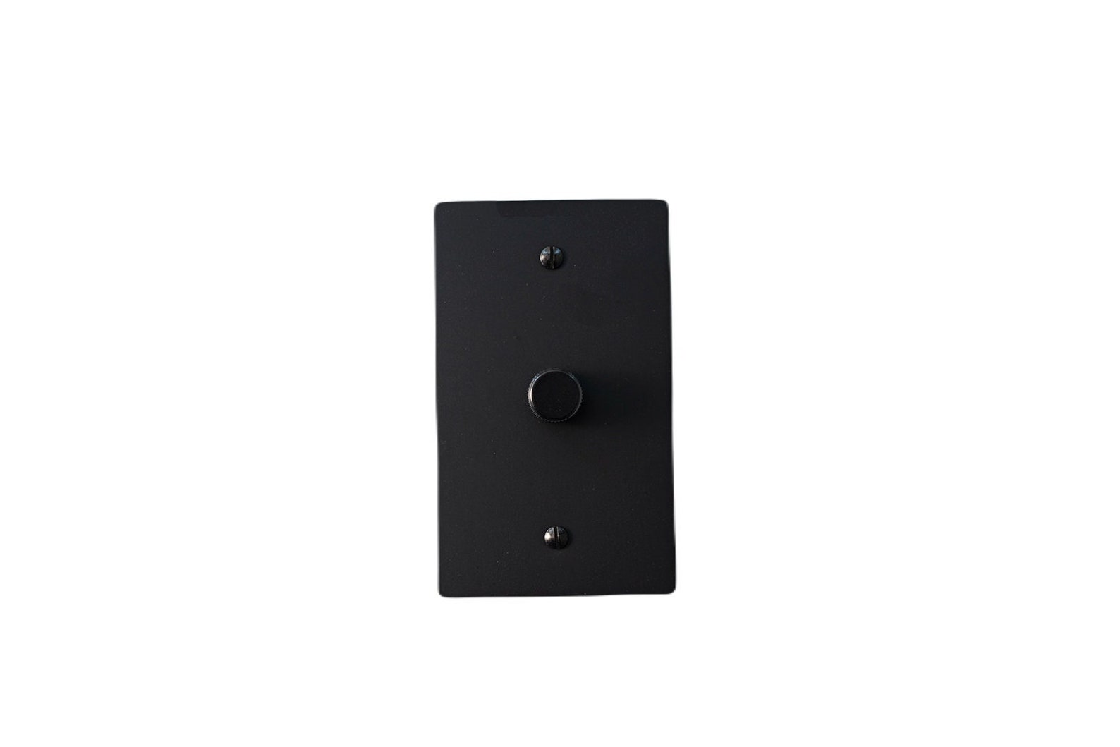 Luxurious Black Brass Dimmer Switch Plate - Stylish Home Upgrade - Etsy