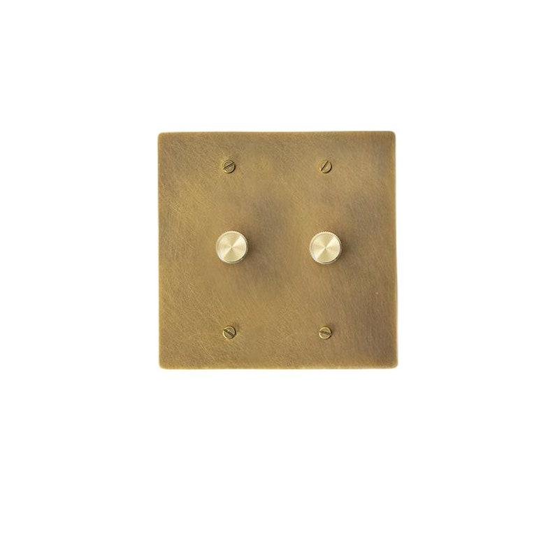Aged Brass Dimmer Switch Plate - Antique Style Light Switch Cover - Etsy