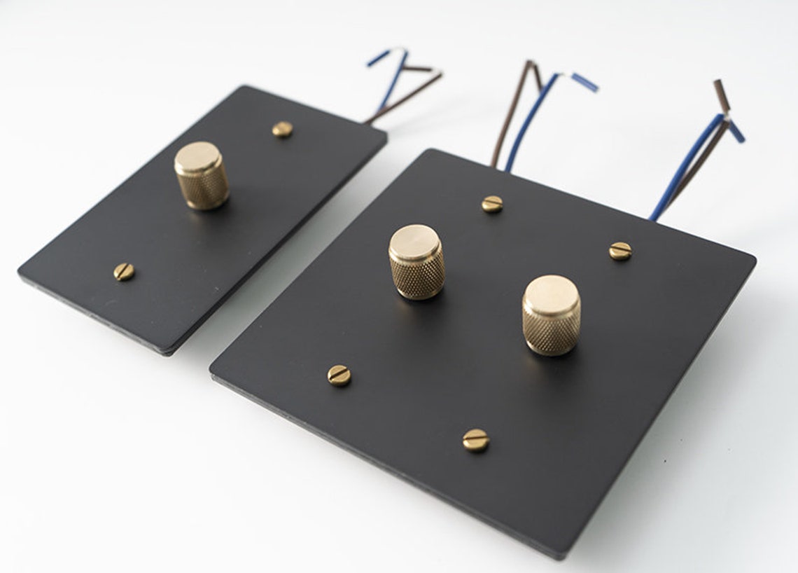 Brass Switch Plates - Handcrafted Premium Light Switch Covers + Dimmer ...