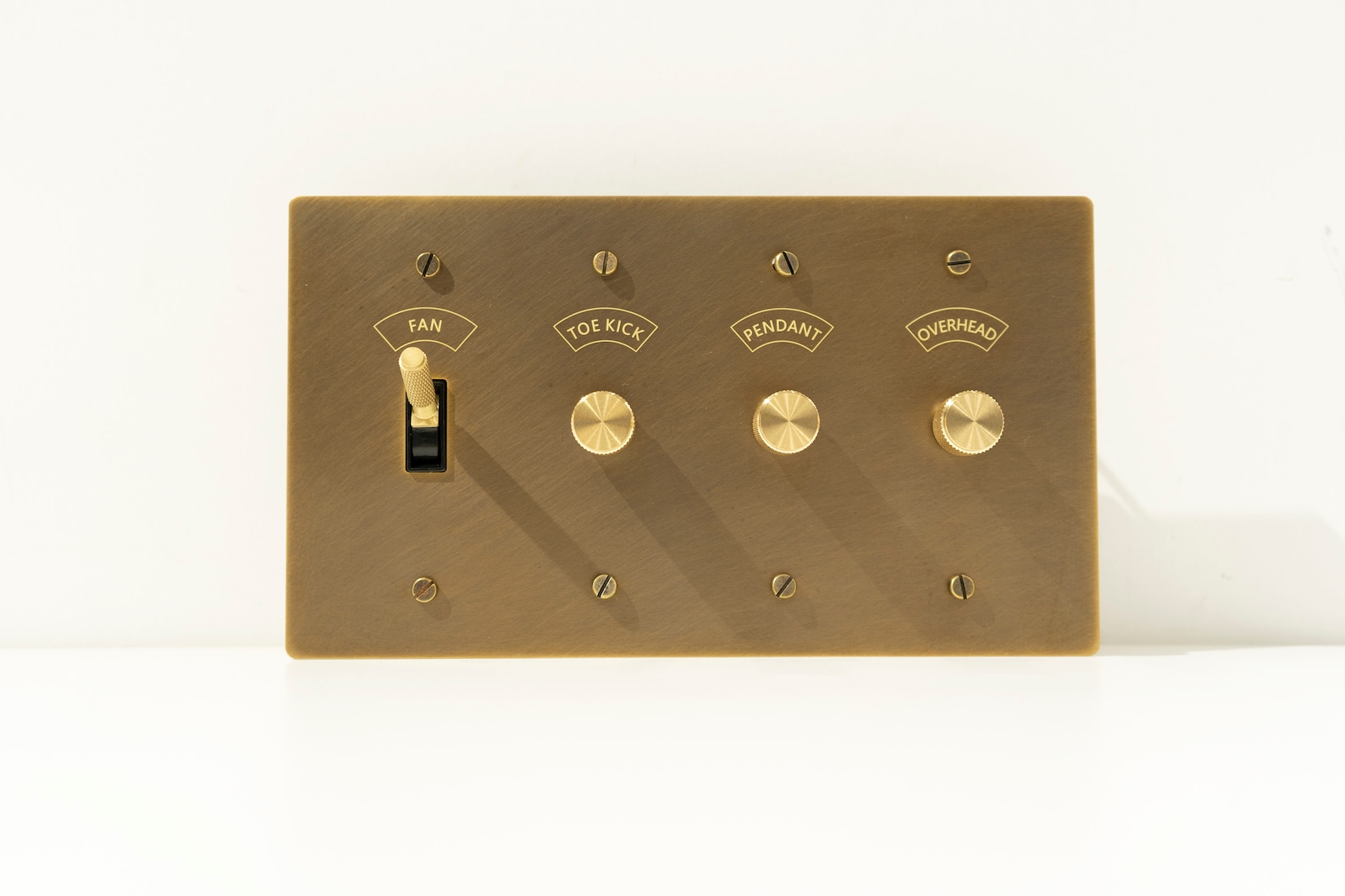 Retro Brass Light Switch Cover With Customizable Text - Etsy