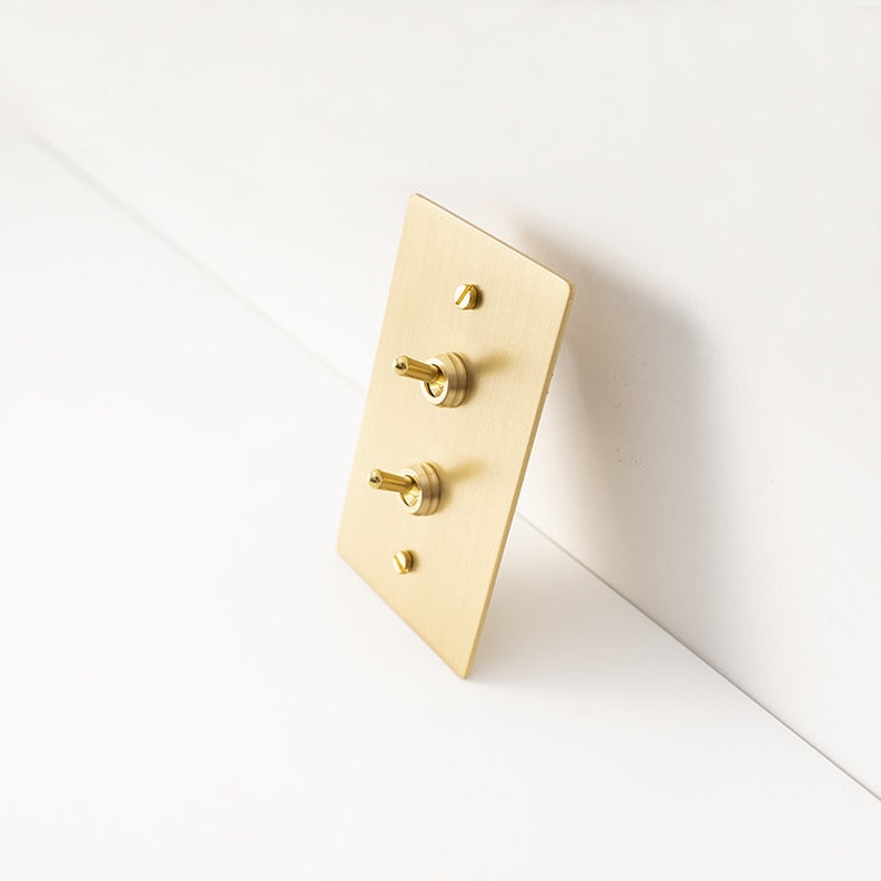 Brass Light Switches - Rotary Dimmer, Toggle - Etsy