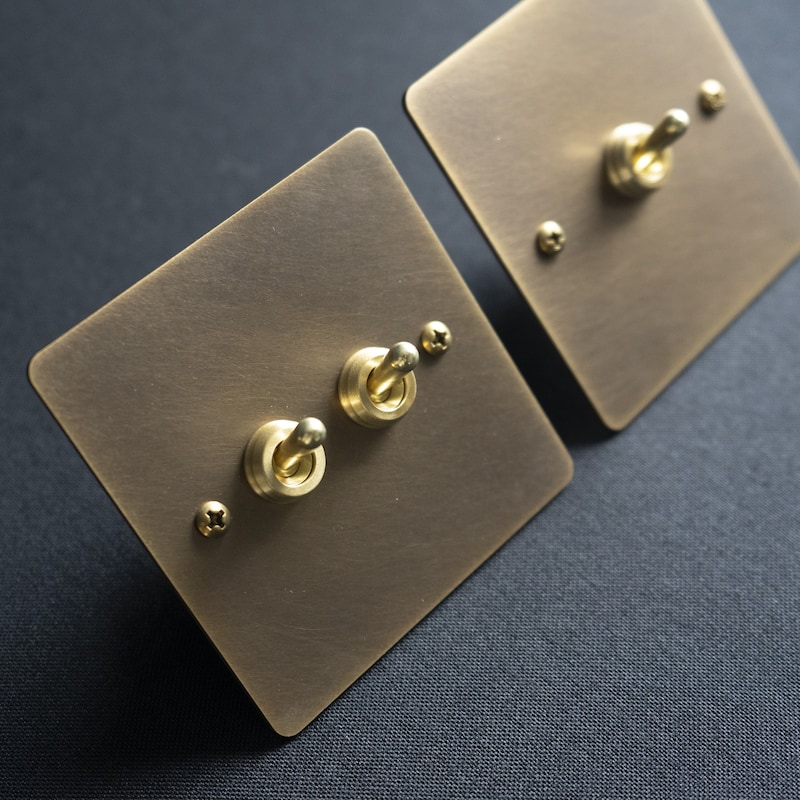 Antique Brass Switch Uk - Etsy UK