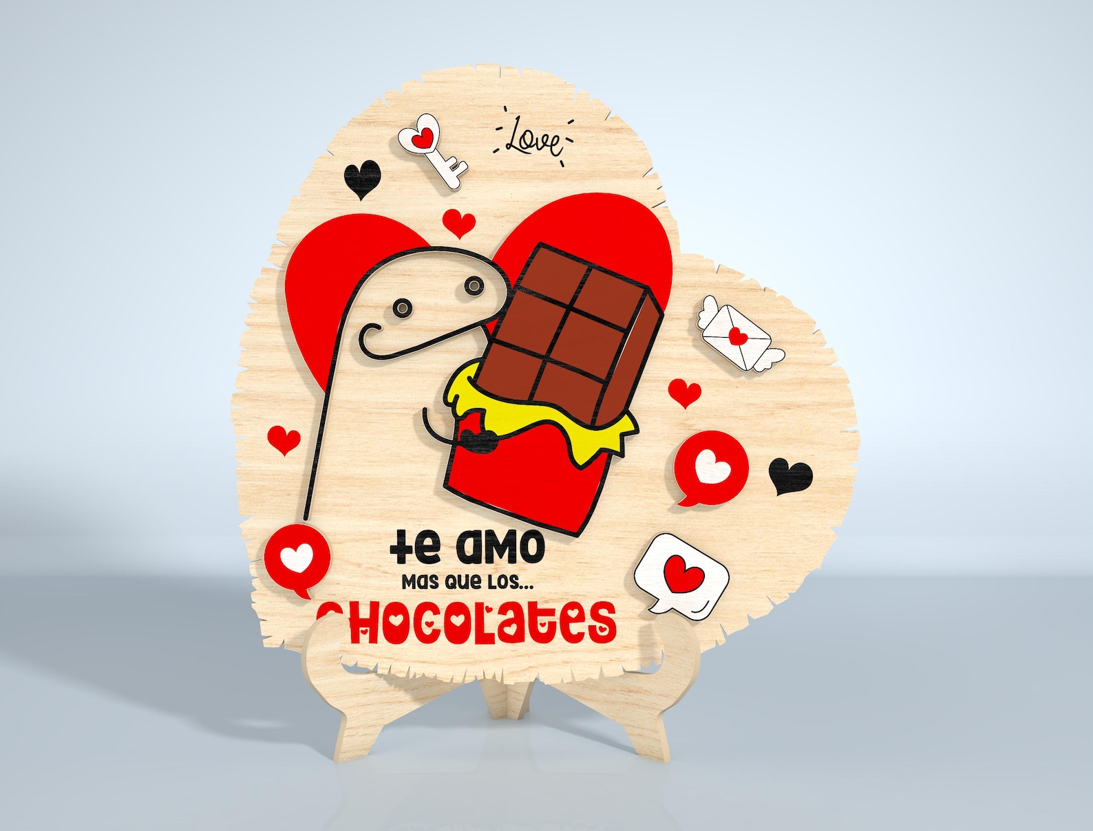 Contigo Hasta el Fin del Mundo, Lindo Soporte de Corazón de Amor ...