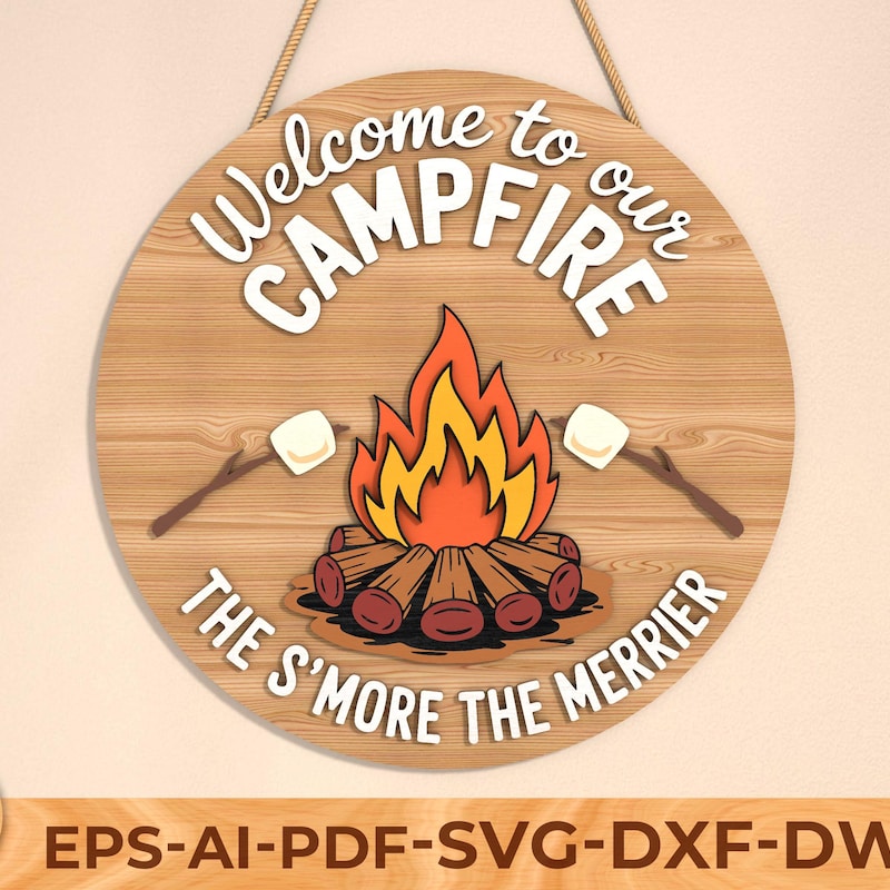 Campfire Sign - Etsy