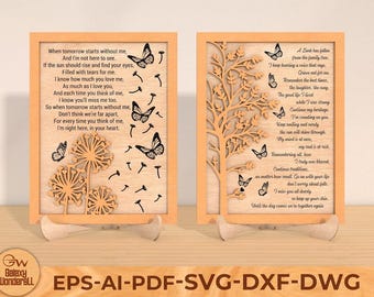 Personalized Angel Memorial Sign SVG, Robin Bird Memorial Sign Svg,loss ...