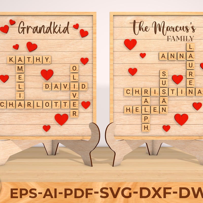 Scrabble Grandma Svg - Etsy