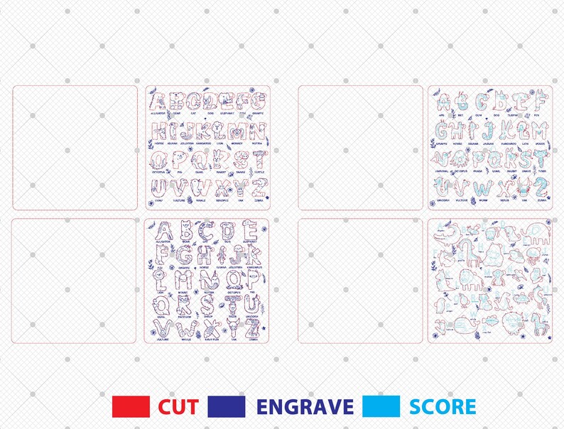 Personalized Animal Alphabet Puzzle Svg, Kids Name Puzzle,puzzle for ...
