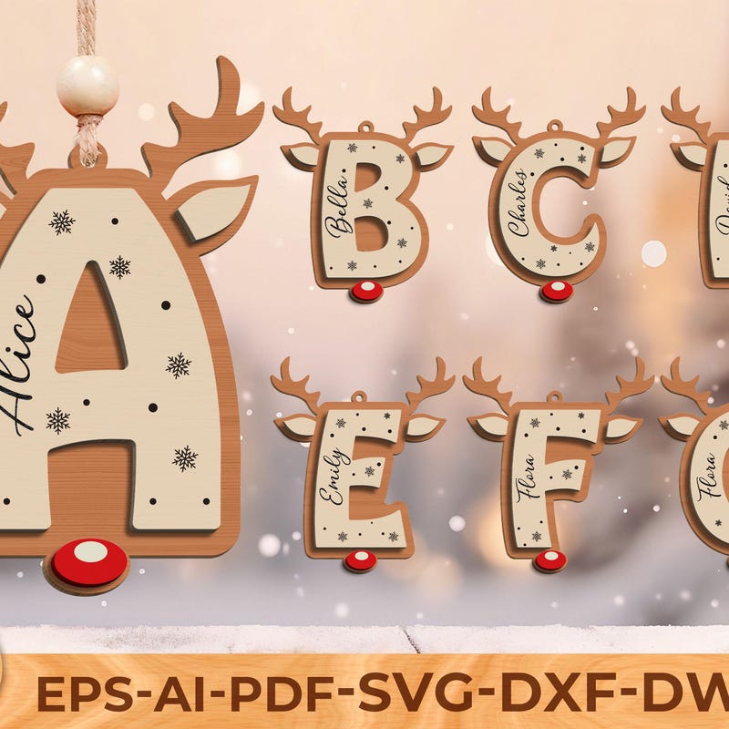 Wooden Reindeer - Etsy