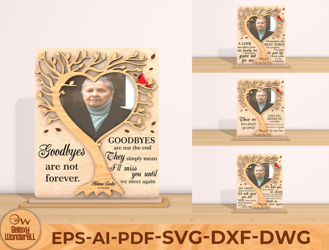 Personalized Dad Memorial Sign SVG, Memorial Plaque SVG, Memorial Gift ...